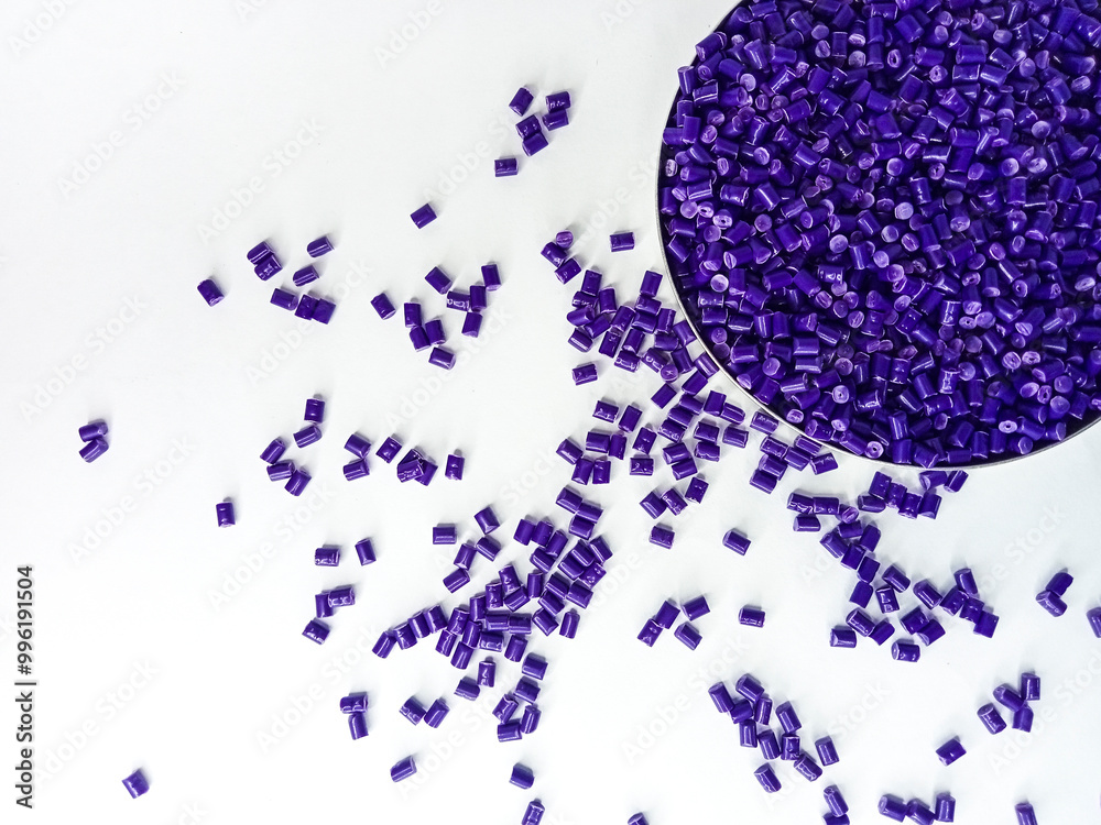 Purple masterbatch granule, purple polypropylene polymer granules, cold ...