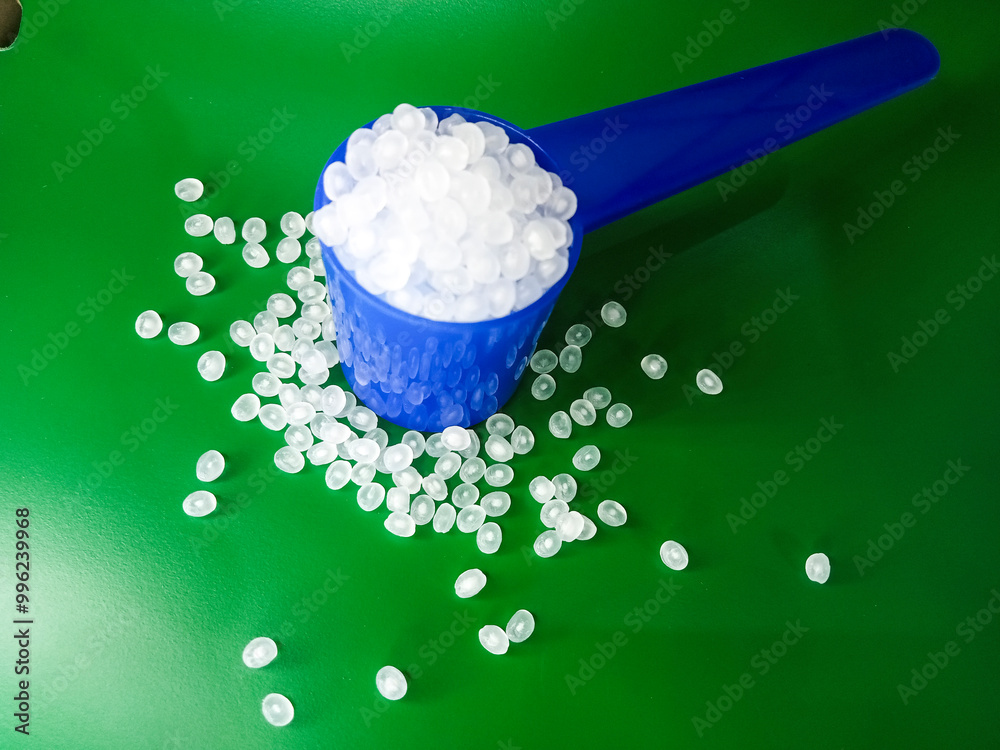 virgin raw material granules, white plastic resin material granules hot ...