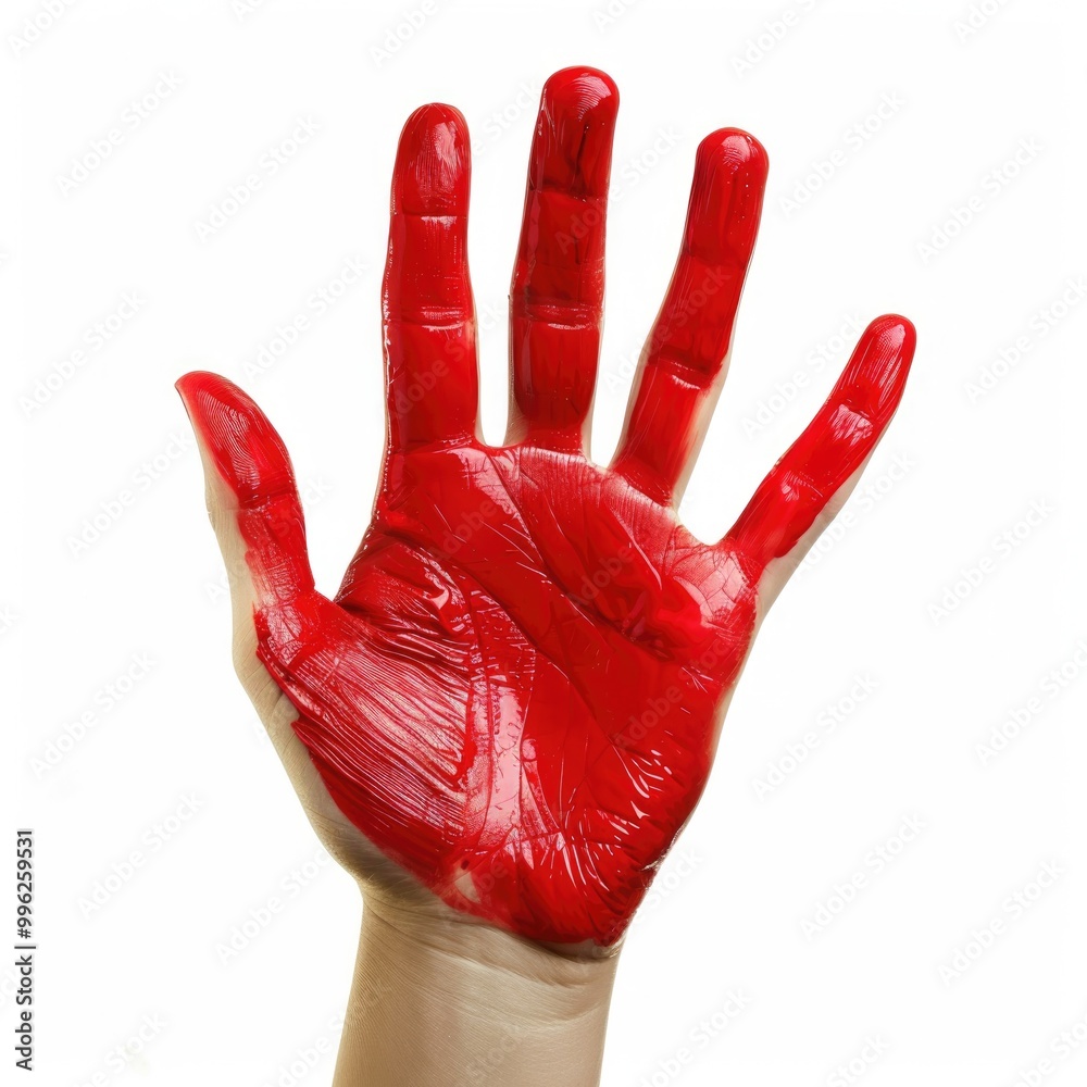 Hand Raised Stop Sign. Concept of Crime Prevention and Public Safety ...