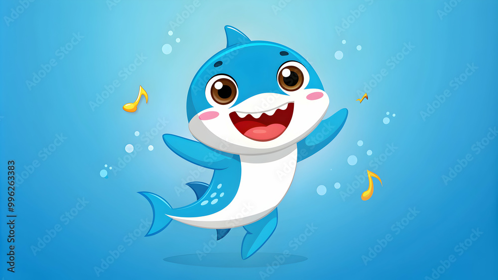Baby shark wearing a diaper dancing and singing , baby shark, diaper ...
