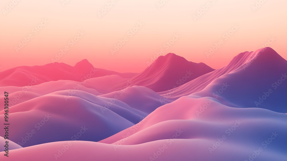 Depth achieved by tech layers on a smooth muted gradient background ...