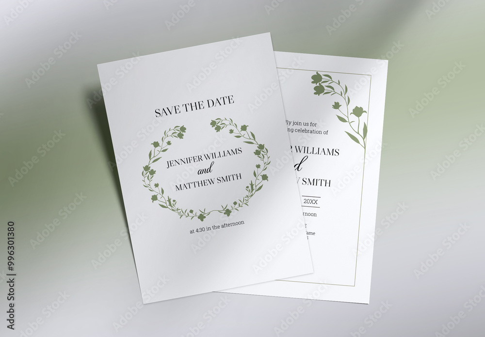 Marriage Invitation Card Design Template Stock Template | Adobe Stock