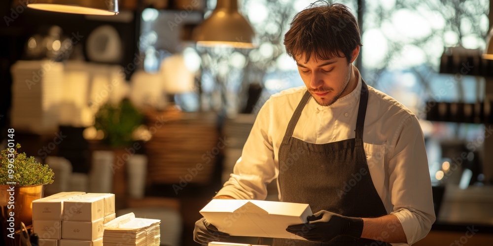 Welcome Kit Preparation, a dedicated staff member assembling guest ...