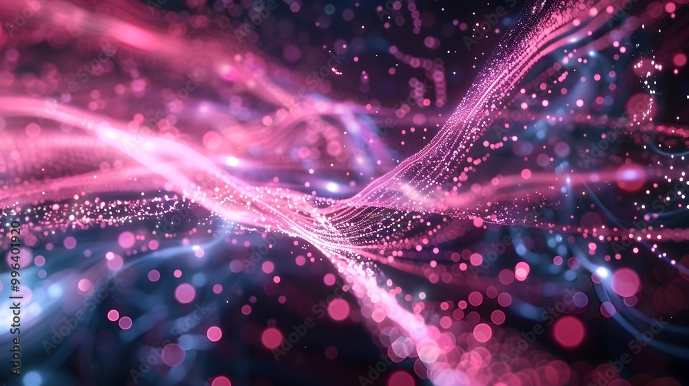 Quantum Internet User Interface Displaying Real time Data Transfers and Visualized Entangled ...