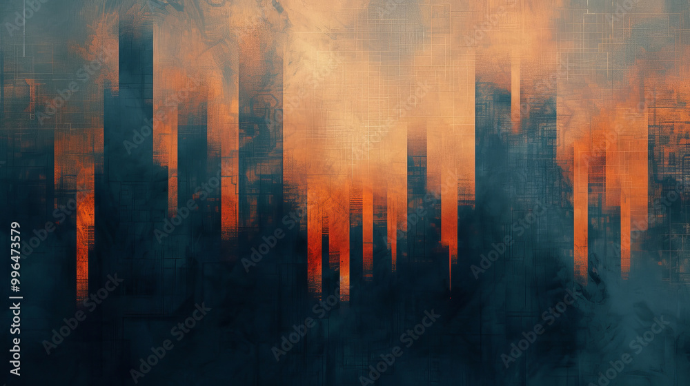 Climactic digital fresco set on a vast virtual canvas. Epic battle between AI-infused Dharma ...