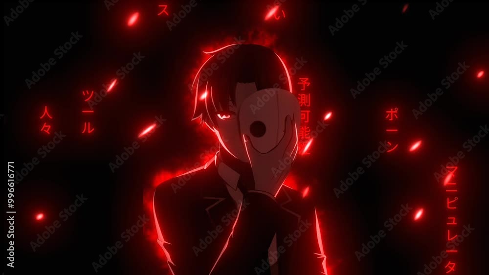 anime guy with a mask in his hand, manipulator, anime wallpaper Видео ...