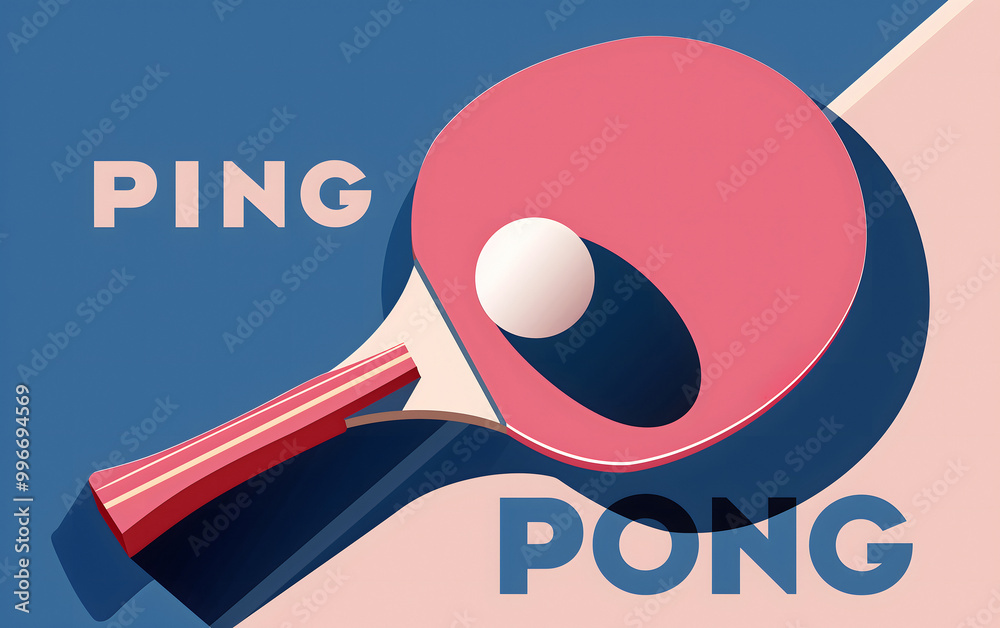 Ping Pong Competition Tournament Poster Illustration Template. Table ...