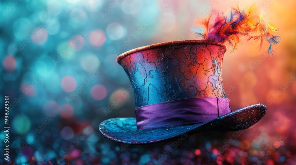 Mad Hatter's Spinning Hat Designs Banner background of Mad Hatter Day ...