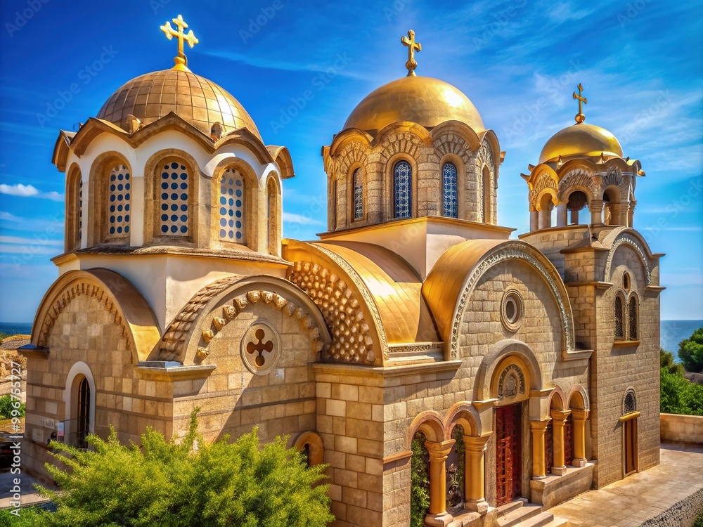 Decorative golden domes and intricate stone carvings adorn the exterior ...