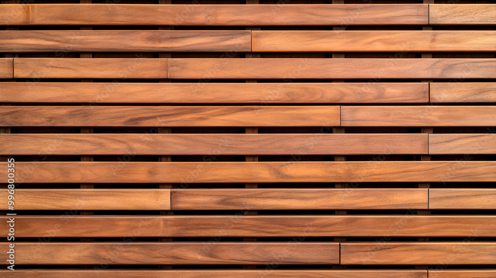 Wooden wall. Texture of wood panels. Pattern of slats with horizontal ...