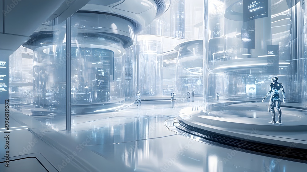 Futuristic Cyber Monday E Commerce Hub showcasing a sleek minimalist ...