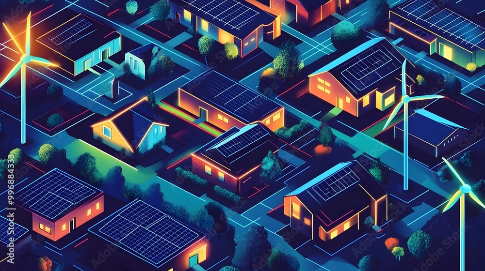 Renewable energy projects including rooftop solar and vertically ...