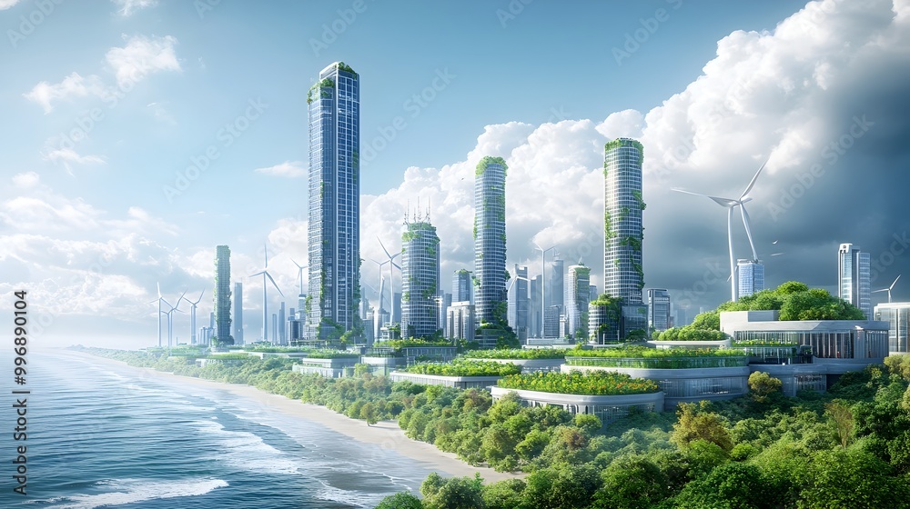 Renewable Energy Solutions Powering a Sustainable Futuristic City with ...