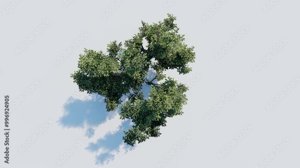 tree top view plant landscape architecture nature garden aerial render ...