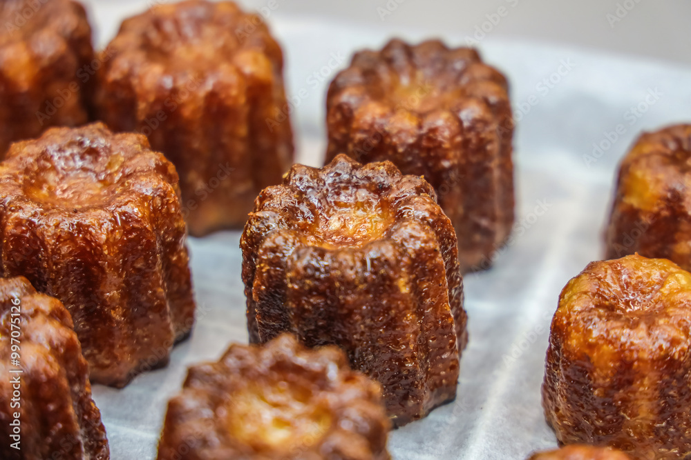 caneles de bordeaux. canelé is a small french pastry flavored with rum ...