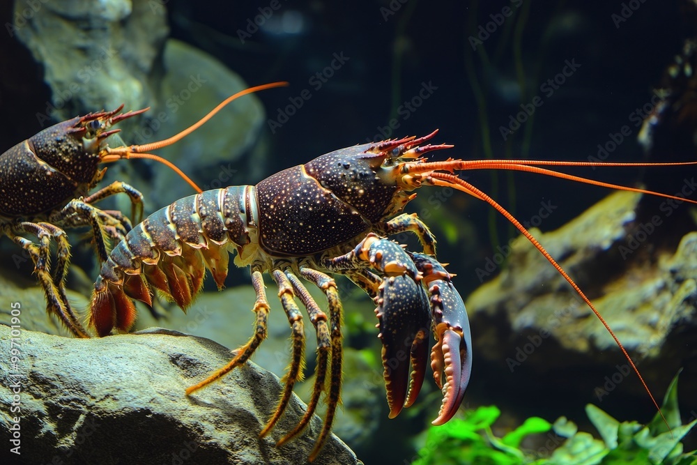 Crested lobsters form a family (Nephropidae, sometimes also Homaridae ...