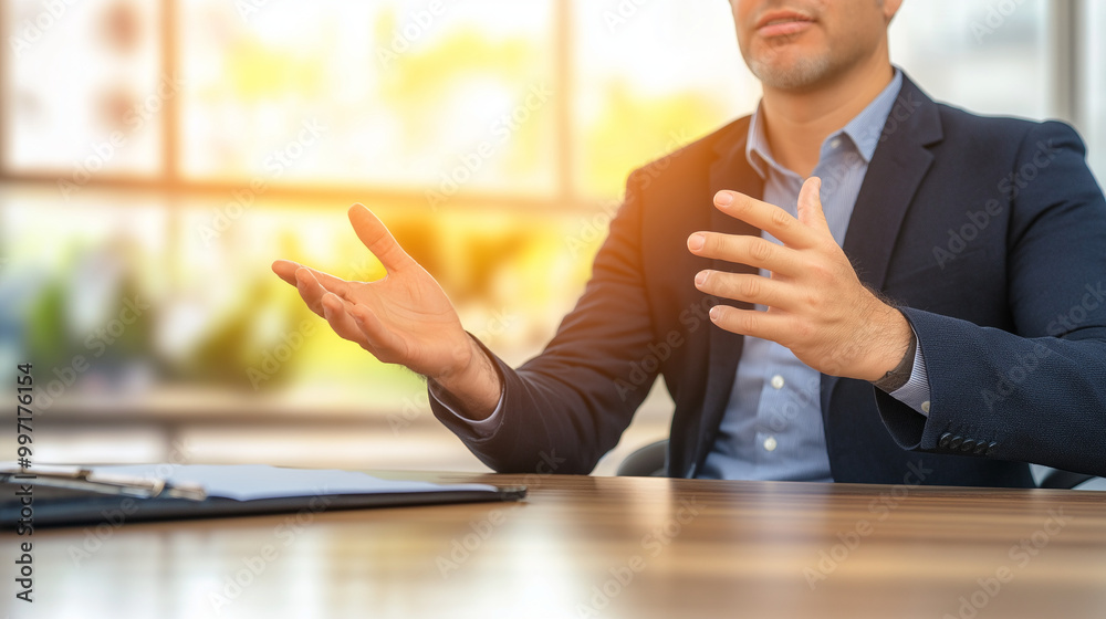 An illustration of a conflict mediation concept, depicting a ...