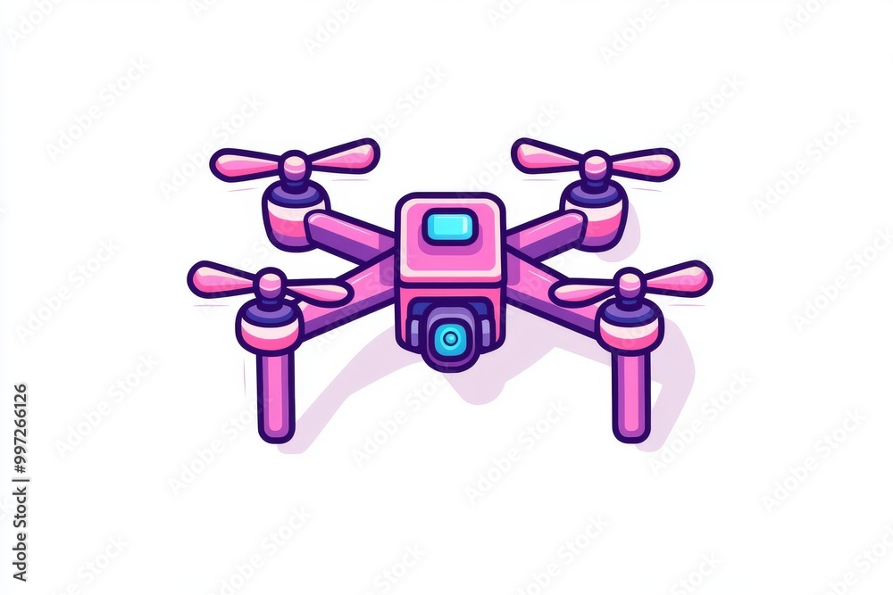 Vector illustration of a group of drones flying together in coordinated ...