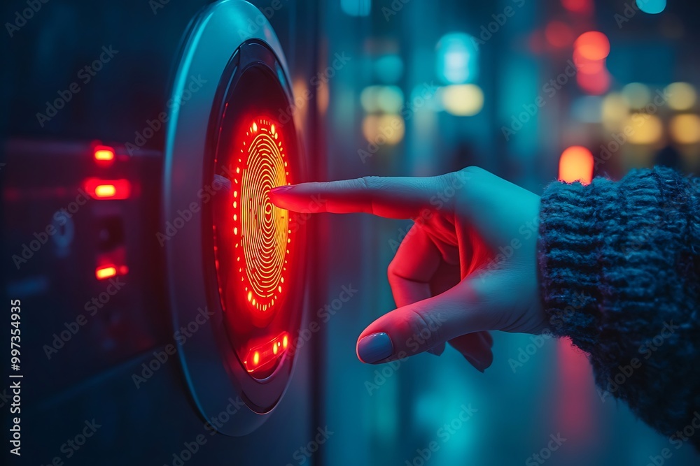 Fingerprint Scanner: A Glimpse into the Future of Security Stock Photo ...