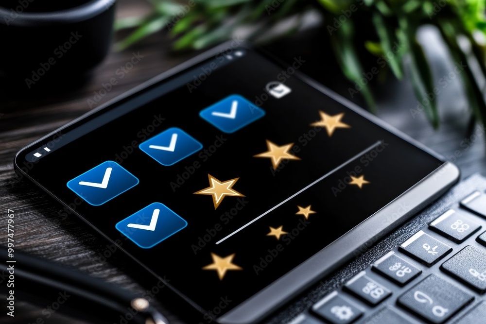 Minimal design for a customer feedback form, showing simple checkboxes ...