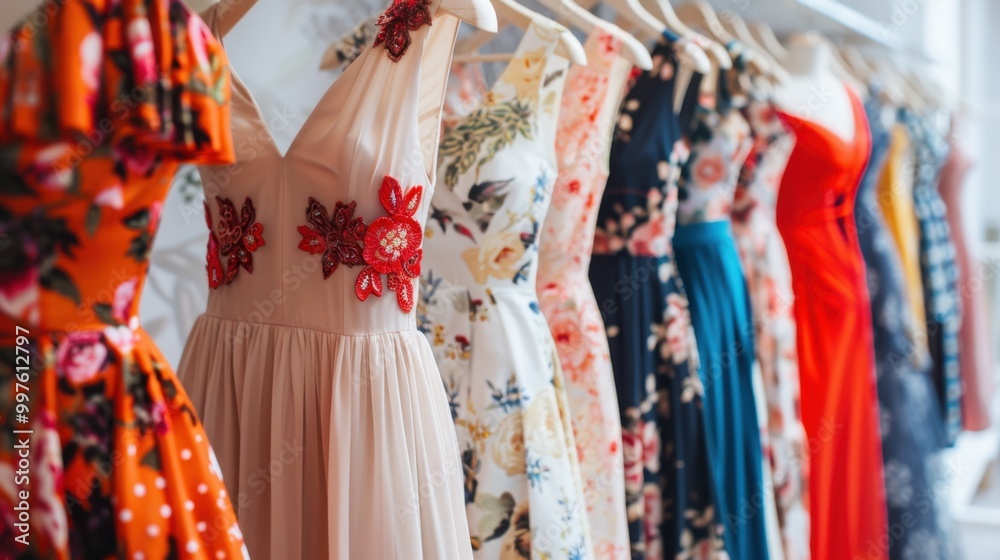 Women's Dresses: Elegant dresses made from delicate fabrics like silk ...