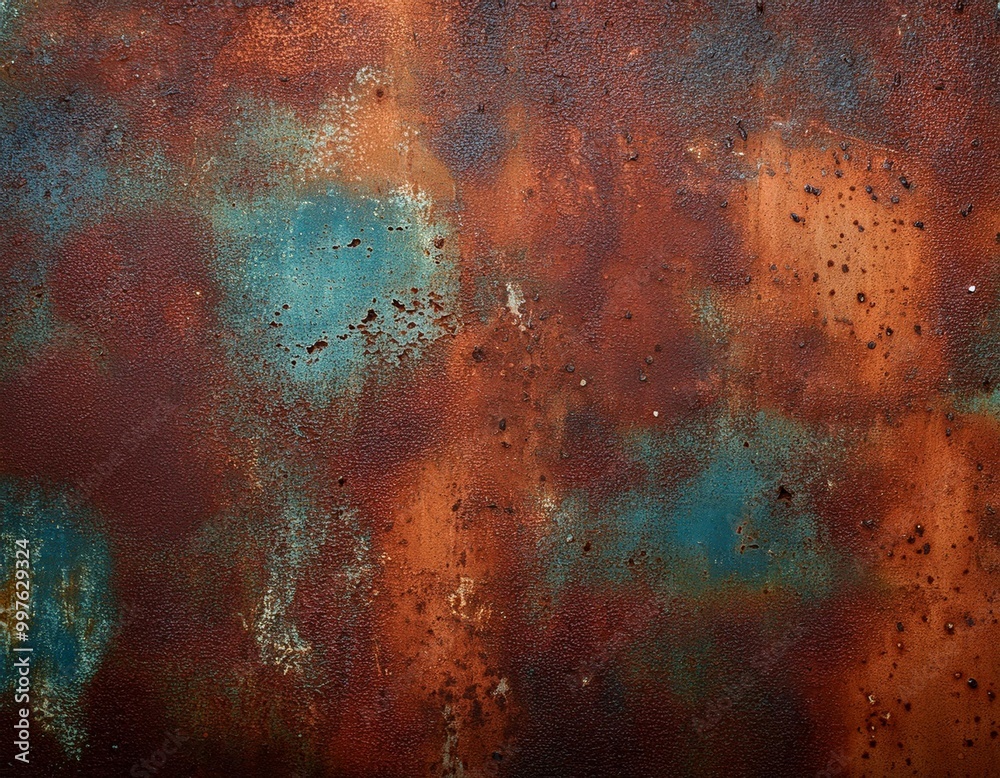 A vintage srust teel plate wall texture with a rough, dark surface ...