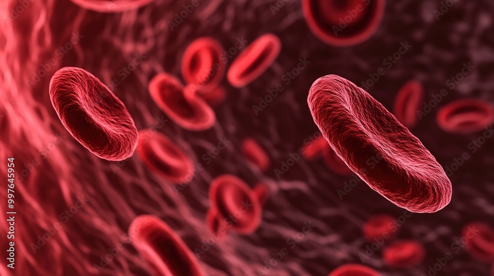 An informative and impactful illustration representing anemia ...