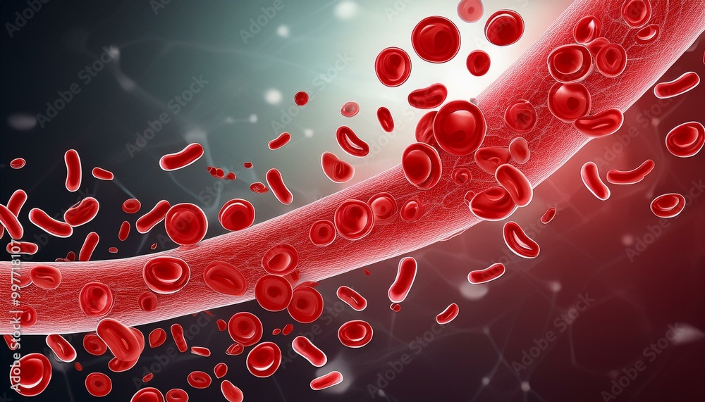 Blood cell anemia. Reduced levels of erythrocyte and hemoglobin ...