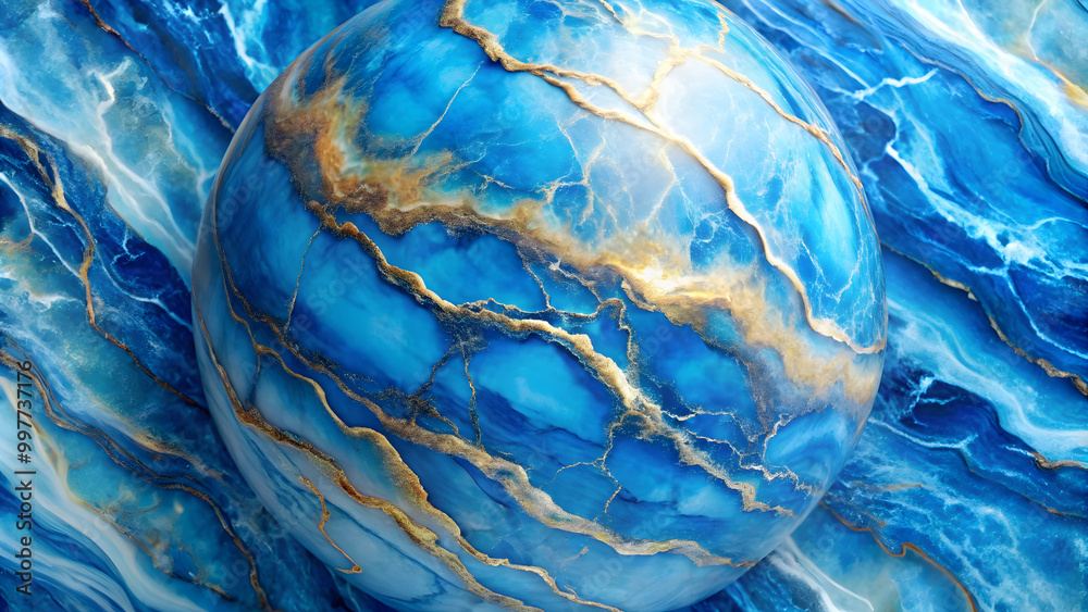 Elegant blue marble texture with vibrant veining and luxurious shine ...