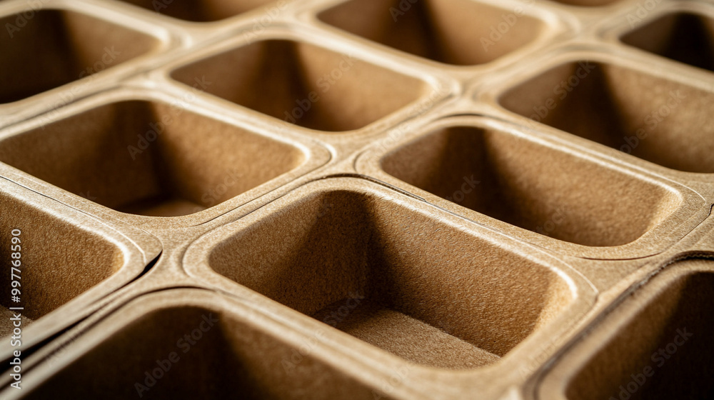 biodegradable cardboard packaging tray, highlighting its eco-friendly ...