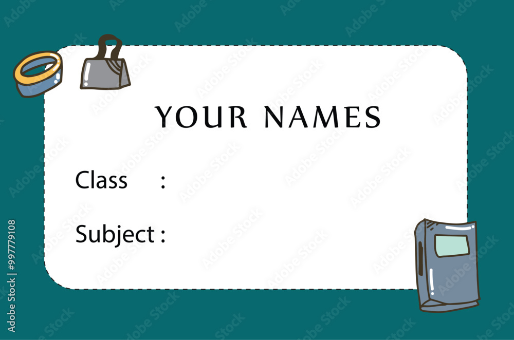 note book label sticker element stock design. Notebook Labels Vector ...