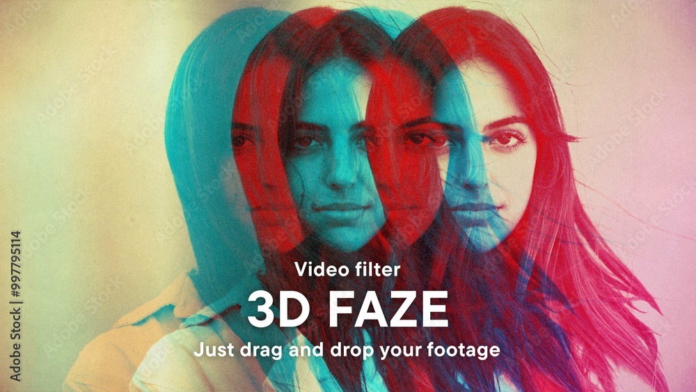 3D Faze Video Filter Effect Template Stock Template | Adobe Stock