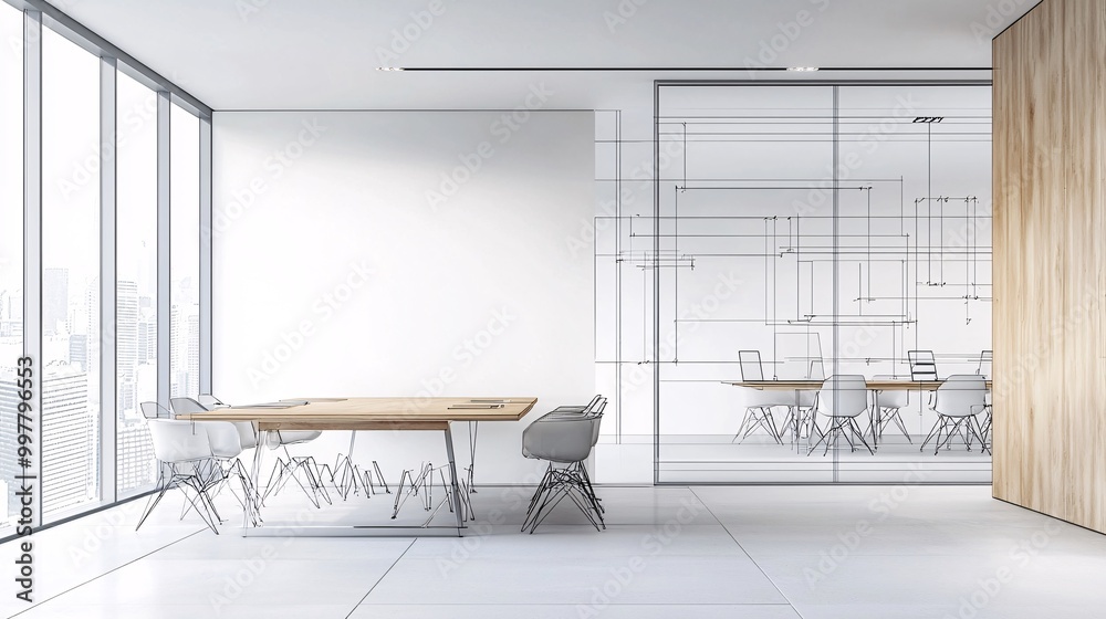 AI optimizing spatial layouts for interior design, maximizing space and ...