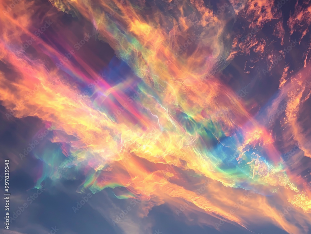 Nacreous clouds shimmer with iridescent colors, creating stunning ...