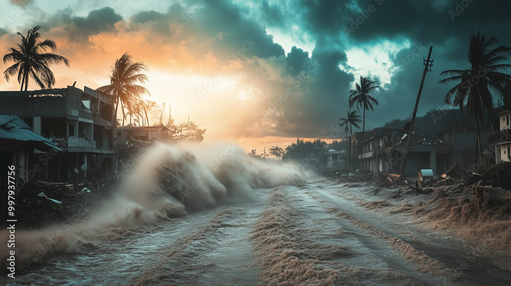 AI predicting and mitigating the impact of natural disasters, utilizing ...