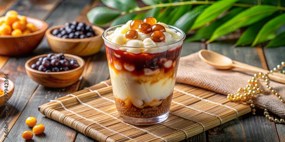 Taho is a popular Philippine treat featuring silken tofu topped with ...