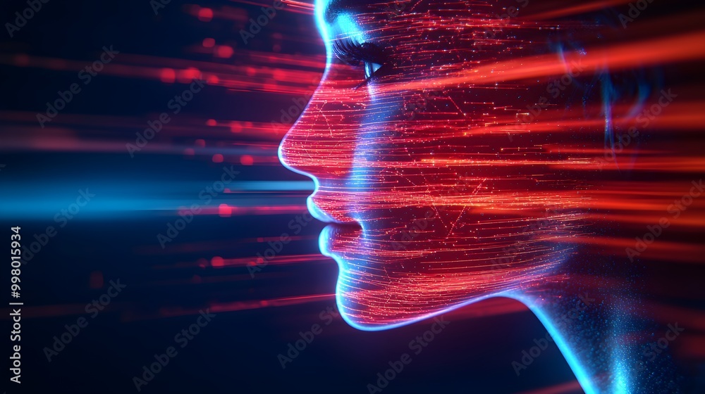 Time-lapse sequence of a woman's face transforming from acne-prone to ...