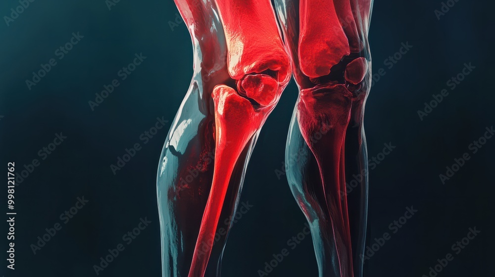 Knee paint, medicine anatomy body tibia accident, health scan treatment ...