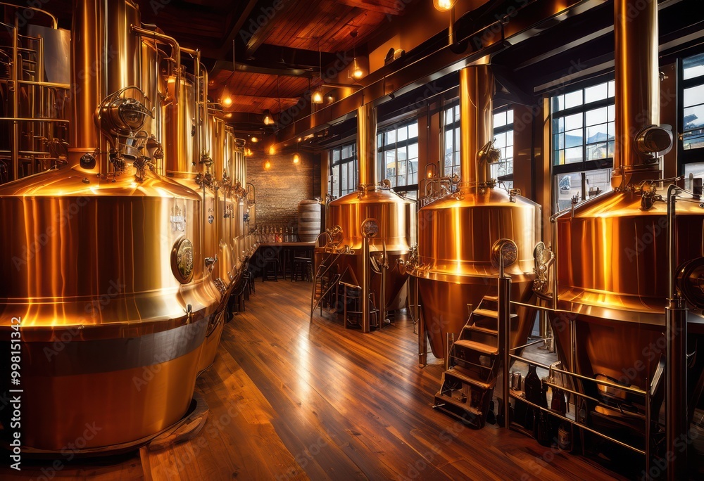 exploring vibrant brewery environments colorful beer shades lively ...