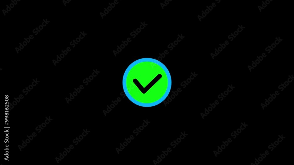 Simple Check mark icon, positive tick symbol of approved, success ...