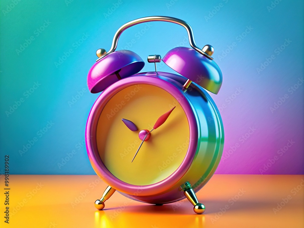 Simple Alarm Clock Illustration for Easy Time Management and Wake-Up ...