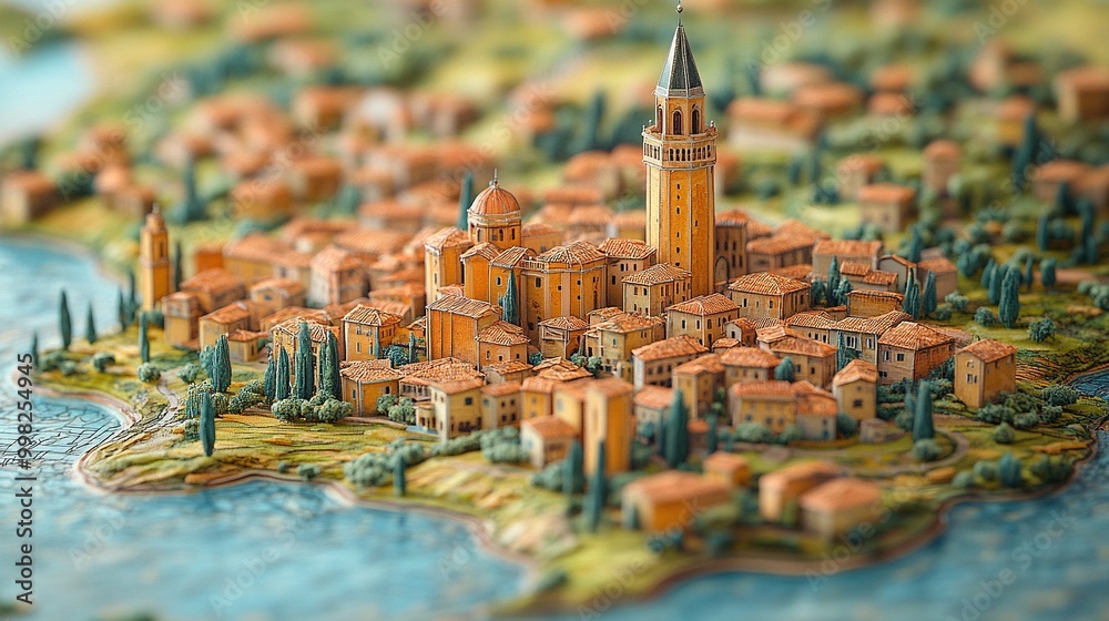 Detailed Map of Umbria Highlighting Geographic Features, Landmarks, and ...