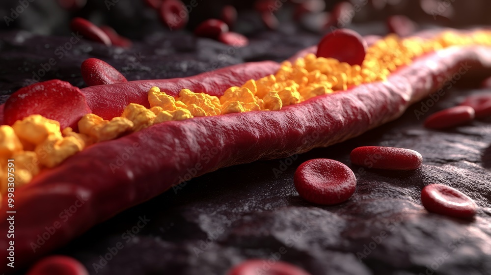 Diabetes causes negative changes in blood vessels. Cholesterol and ...