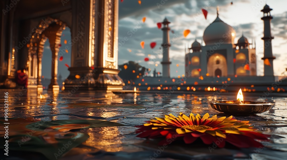 Transparent Indian flag design with ample space for copy on the left ...