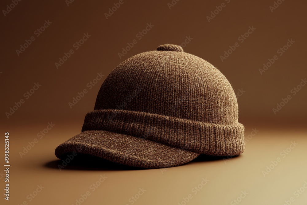Stylish wool felt cap icon, designed with modern aesthetics, showcasing ...
