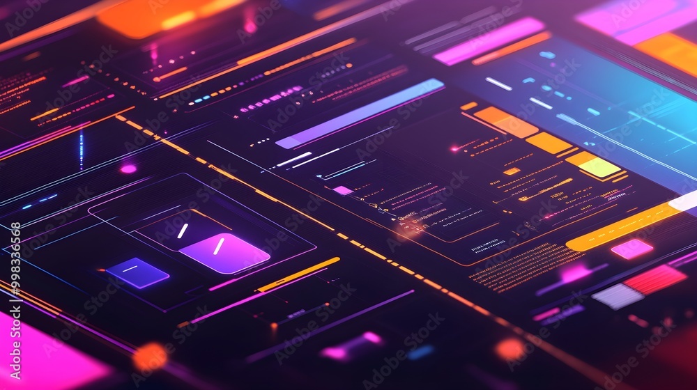 A close-up of a digital workspace where animated SVG icons are being ...