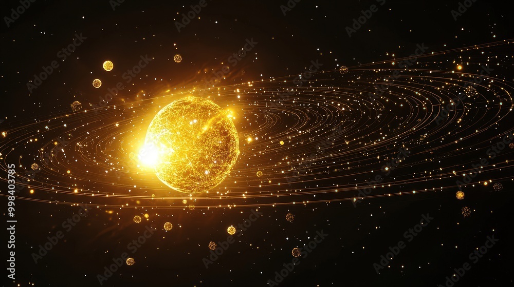 Solar System Dance: Create a depiction of the solar system with stars ...