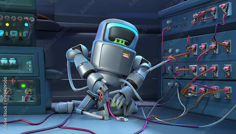 Robo-Helper 3000 is plugging and unplugging wires, causing more ...