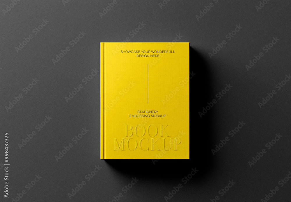 Premium Embossed Book Cover Mockup Stock Template | Adobe Stock