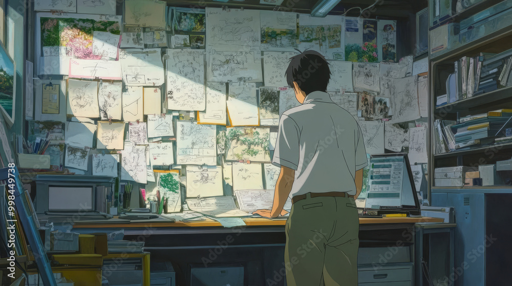 A behind-the-scenes look at the making of an anime movie, with ...